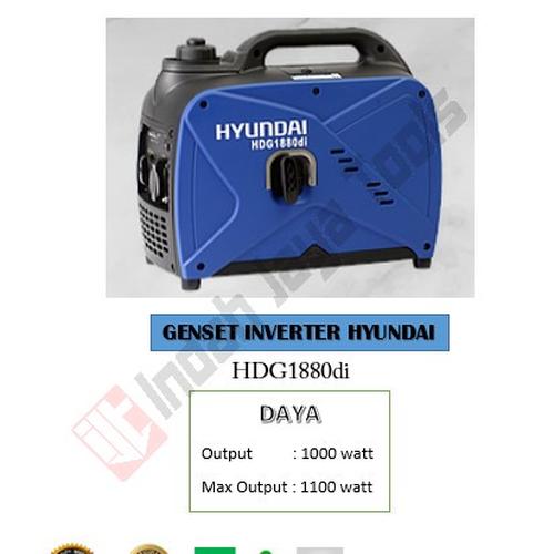 Promo HYUNDAI HDG 1880 Genset Silent Inverter 1000 Watt Portable ...