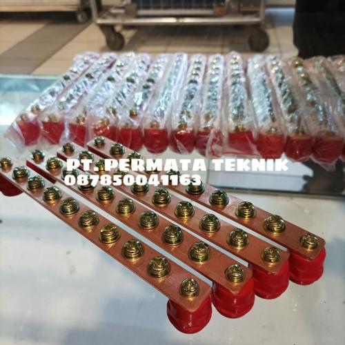 Jual busbar tembaga 3mm x 20mm x 250mm + baut + isolator - Jakarta ...