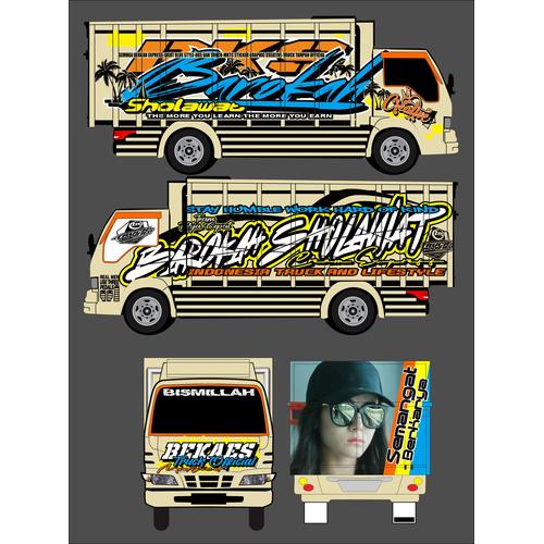 Jual sticker decal truk elf full body - Kab. Pati - MKTCSTICKERART ...