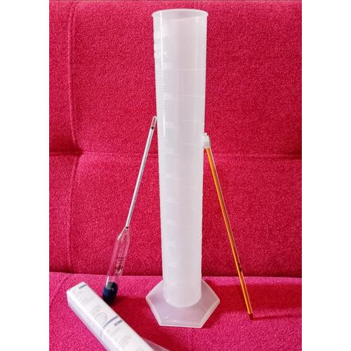 Jual Gelas Ukur 1L PP Hydrometer ASTM Solar 0.800-0.850 dan Termometer ...