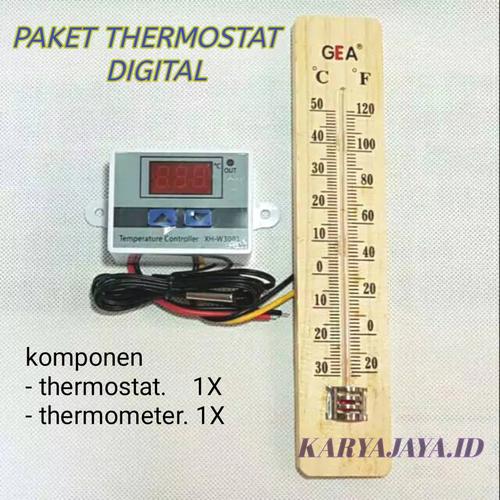 Jual Paket Thermostat Termostat Digital XH Termometer Thermometer Mesin ...
