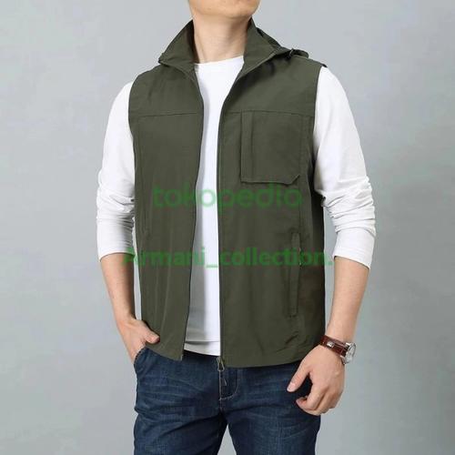Jual Jaket Rompi Pria /Rompi Pria Keren/ Rompi Lapangan / Rompi Outdoor ...
