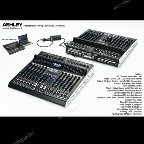 Jual Mixer Ashley Pro Mixer 12 Channel Original Pro Mixer12 PC ...
