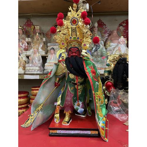 Jual Patung dewa kwankong kuan kong guan yu sama topi dan baju 16 in ...