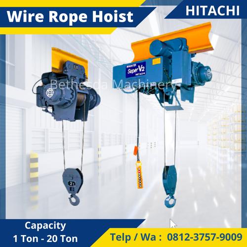 Jual Wire Rope Hoist 2 Ton x 6 Meter Hitachi V Series - Kota Surabaya ...