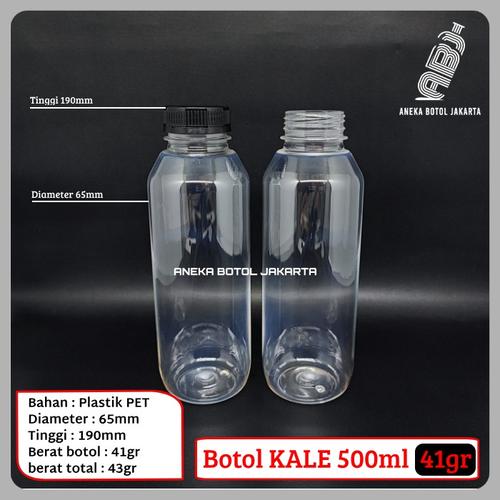 Jual Botol Plastik 500 ml / Botol Kale 500ml berat 41gr tebal murah ...
