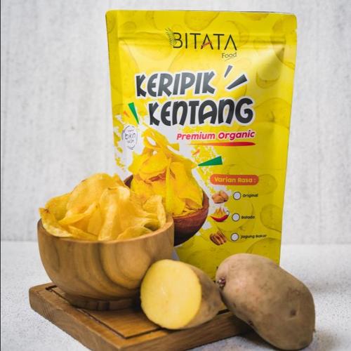 Jual BITATA Keripik Kentang Premium Organic 60 gram - Original - Kota ...