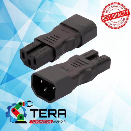 Jual IEC 320 C14 Male To C15 Kettle Plug Female Power Adapter Converter - Jakarta Utara - Tera ...