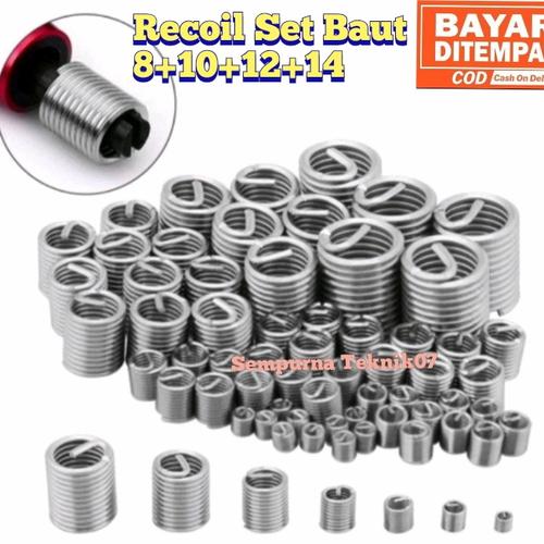 Jual recoil helicoil verbos isi recoil DRAT 8 10 12 14 recoil set - Kab ...