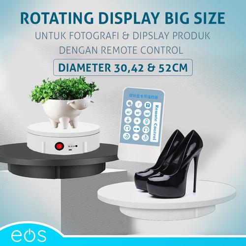 Jual Rotating Display Big size 30 42 52 cm with remote - 30 cm, hitam ...