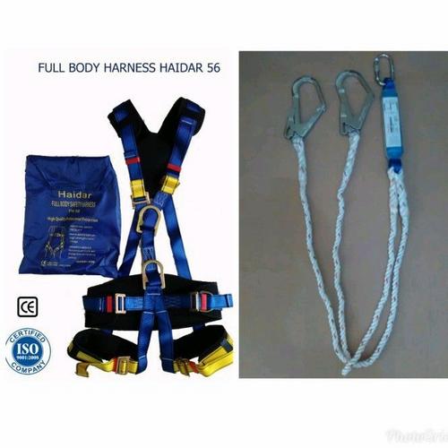 Jual FULL BODY HARNESS PN56 DAN DOUBLE LANYARD PN 351/ 1 SETT HAIDAR ...