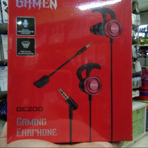Jual Headset Earphone Gaming Gamen GE200 Double Microphone Virtual ...