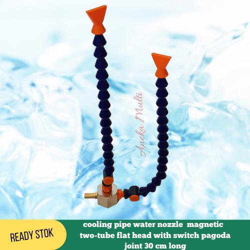 Jual magnetic 2 selang pendingin coolant bubut flexible flat head ...