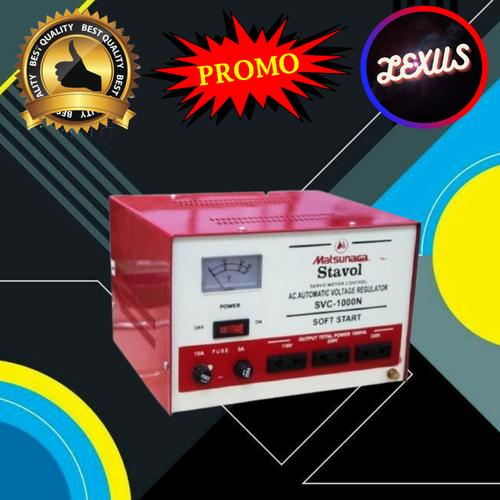 Jual STABILIZER LISTRIK STAVOL MATSUNAGA PC KOMPUTER 1000 WATT 1000VA ...
