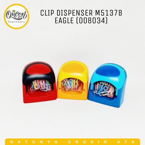 Jual CLIP DISPENSER M5137B EAGLE / TEMPAT PAPER CLIP/TEMPAT PENJEPIT ...