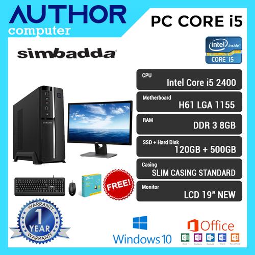 Jual Mini PC Rakitan Core i5 2400 RAM 8GB SSD 120GB HDD 500GB Monitor ...