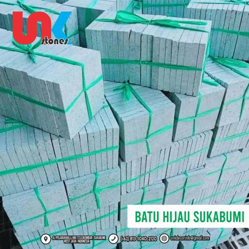 Jual Batu alam hijau sukabumi UNK Stone Lokal Standard - Rtm10x10 ...