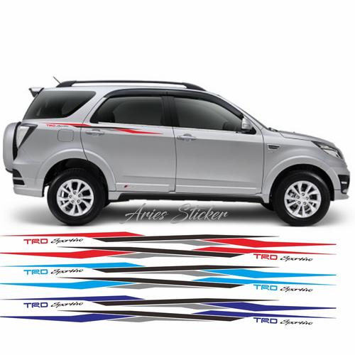 Jual Stiker striping lis body TRD Sportivo cutting Terios rush - Biru ...