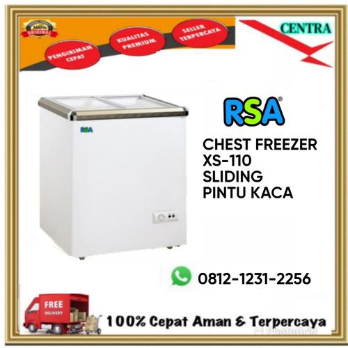 Jual RSA CHEST FREEZER SLIDING PINTU KACA XS-110 / FREEZER BOX RSA ...