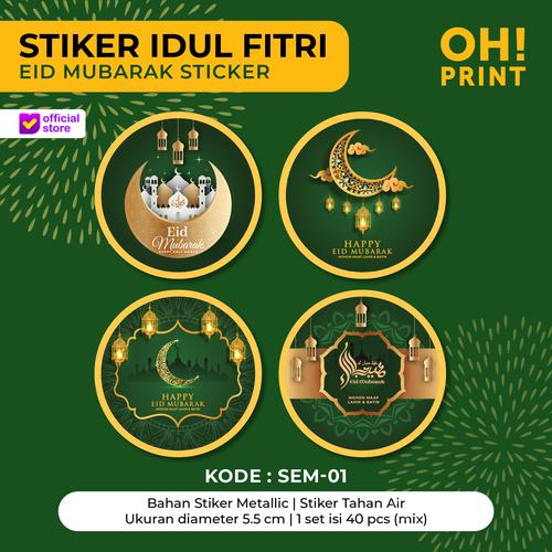 Jual Stiker Idul Fitri | Stiker Lebaran | Stiker Kue Lebaran Premium ...