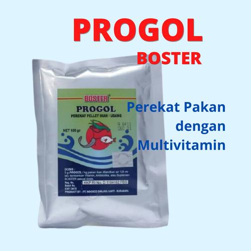 Jual Perekat Pakan BOSTER PROGOL Perekat Pakan Ikan dengan Multivitamin ...