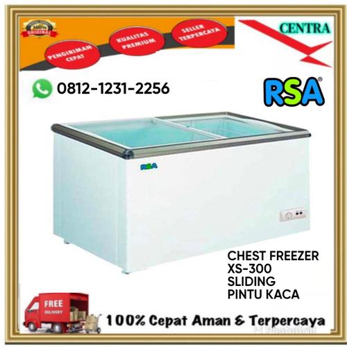 Jual RSA CHEST FREEZER SLIDING PINTU KACA XS-320 / FREEZER BOX RSA ...