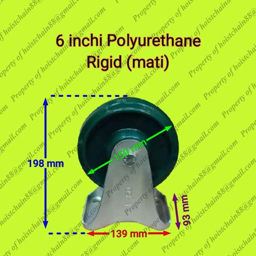 Jual Roda/ Castor industri medium duty Edly 6 inch for industrial use ...