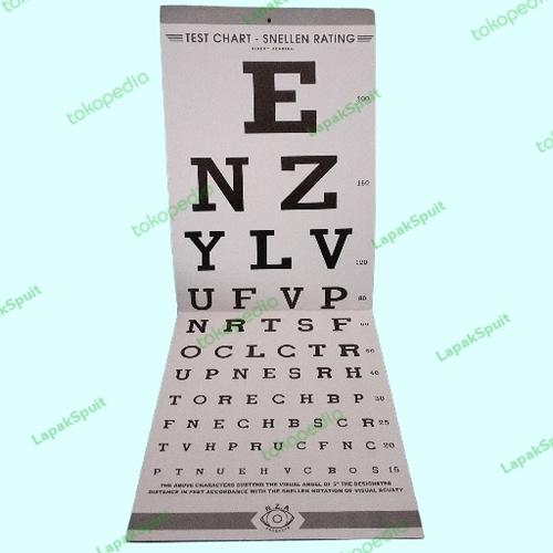 Jual Snellen chart - Kab. Bekasi - LapakSpuit | Tokopedia