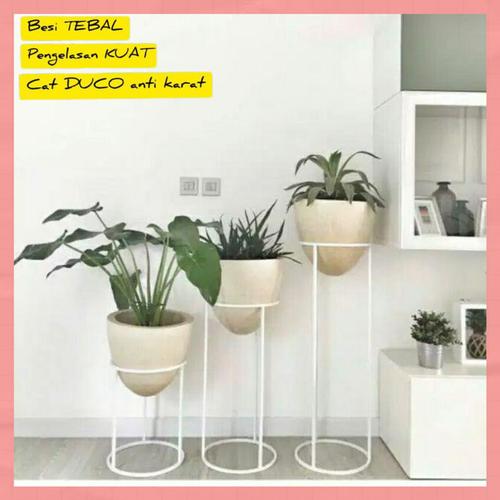 Jual Standing Pot Bunga Standing Pot Besi Rak Pot Bunga Dudukan Pot ...