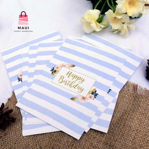 Jual kartu ucapan happy birthday - Biru - Kota Bekasi - Mauiii | Tokopedia
