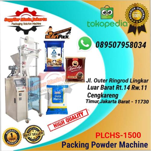Jual Mesin Sachet Bubuk Packing Otomatis / Pengemas Powder PLCHS-1500 ...