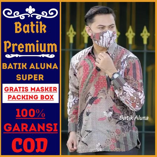 Jual Batik seragam keluarga pernikahan kerja kantor pns pria lengan ...