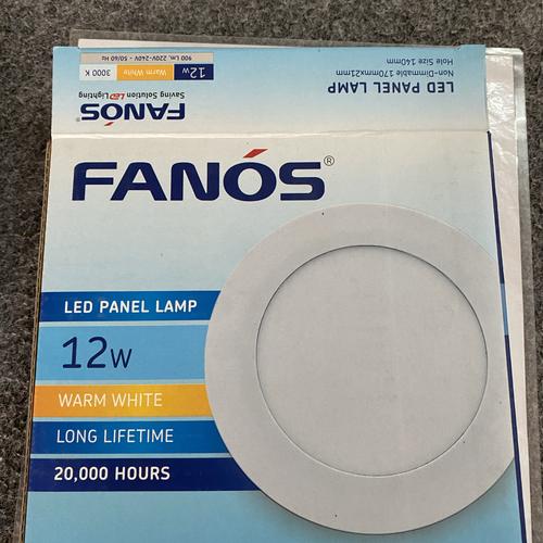 Jual Lampu led fanos 12 wat kuning/ led panel/ warm white/ fanos ...