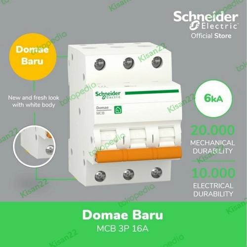 Jual MCB 3 PASS / mcb 16A dan 20A / 3 phase schneider - 20A 3 Pass ...