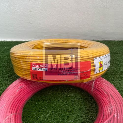 Jual KMI Kabel metal indonesia NYAF 1 x 1.5mm 4 besar kabel SNI LMk PLN ...