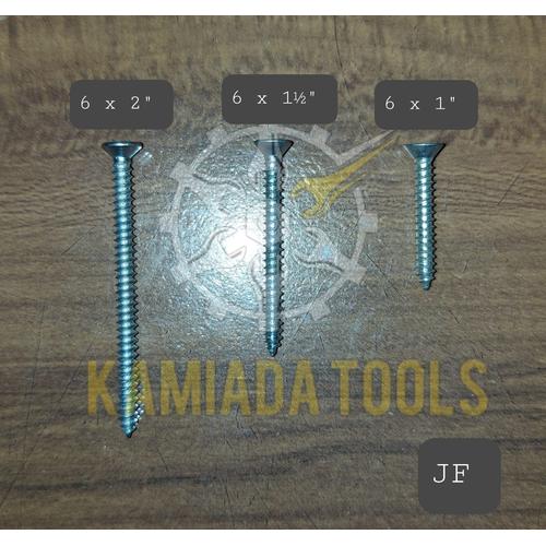 Jual Baut cacing JF/Skrup cacing kepala obeng plus (6X1" / 6x1 1/2 ...
