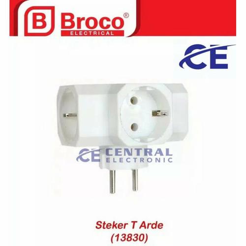 Jual Steker T arde 3 cabang/Colokan 3 lubang Saphire/Uticon/Sc-38/Broco ...