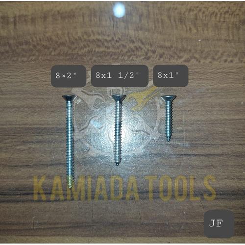 Jual Baut cacing JF/skrup cacing kepala obeng plus (8X1" / 8x1 1/2 ...