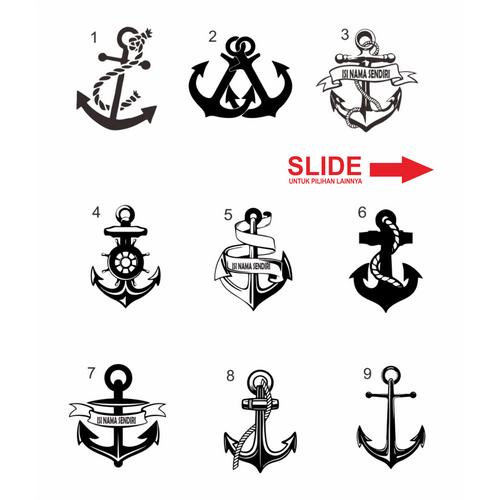 Jual STIKER JANGKAR CUTTING BISA DITEMPEL DIMANAPUN - 40cm, GAMBAR KE 4 ...