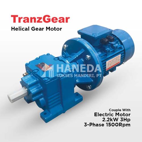 Jual Helical Gear Motor TranzGear TR67 CW 3HP 3PHASE 1500RPM - 25 ...