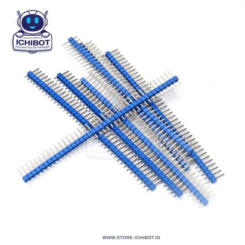 Jual Socket Header Male 2.54mm Lurus 40P 40 2.54 mm Connector Biru ...