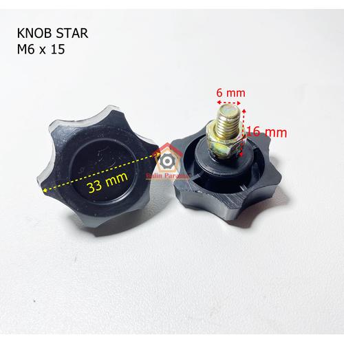 Jual Adjuster Baut Star Knob M6 D33 T15 - Kab. Bandung - Balin Parama ...