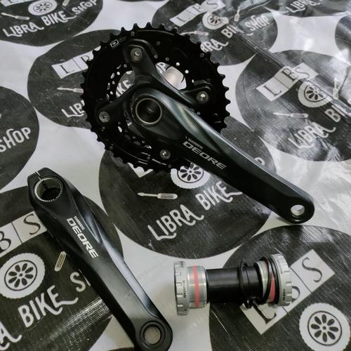 Jual NOS CRANK DEORE FC-M615 38-26T DOUBLE SPEED INCLUDE BB HT2 ...