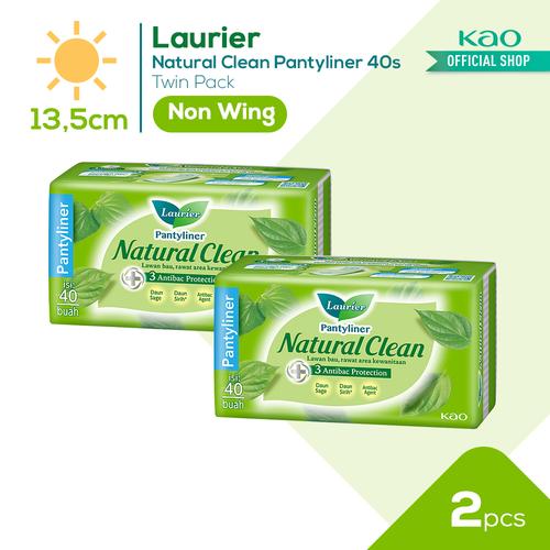 Jual Laurier Natural Clean 40s Twinpack - Pantyliner Daun Sirih Non ...
