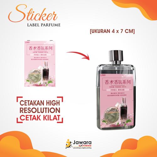 Jual CETAK STICKER LABEL PARFUM UKURAN 4 X 7 CM CUSTOM FREE DESIGN ...