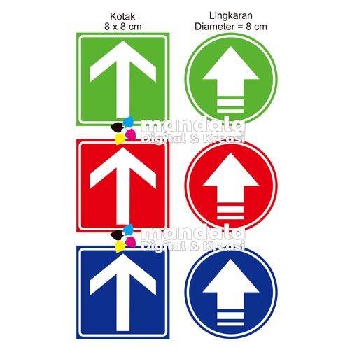 Jual Stiker Arah Panah - Tanda Naik Turun Tangga - Reflective - Kotak ...