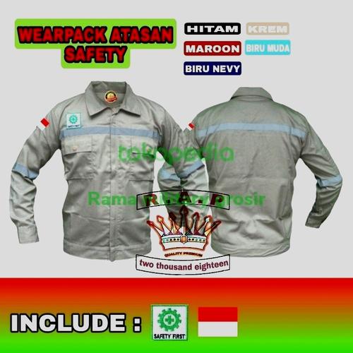 Jual WEARPACK ATASAN SAFETY/BENGKEL/LAS/TEKHNISI/WELDER/PABRIK/KERJA ...