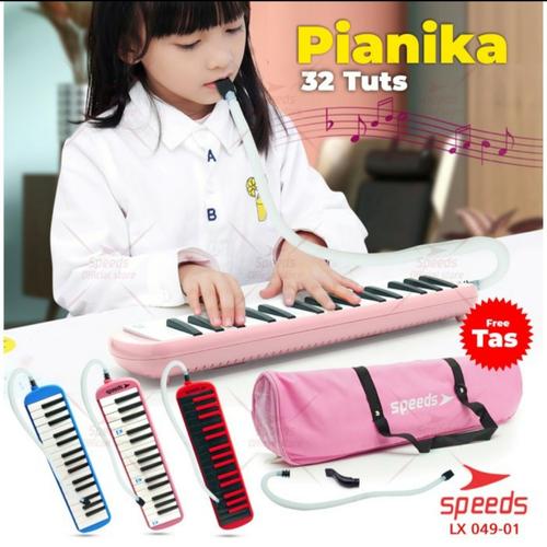Jual Alat Musik Pianika Keyboard Mini Piano Tiup Anak Tas - Biru - Kota ...