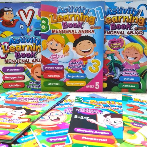 Jual BUKU AKTIVITAS / ACTIVITY BOOK ANAK PAUD TK / ANGKA & ABJAD ...