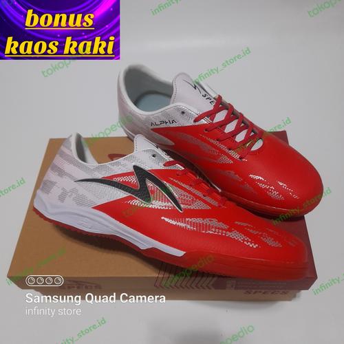 Jual sepatu futsal specs alpha elite pro - ls putih gold, 38 - Kab ...